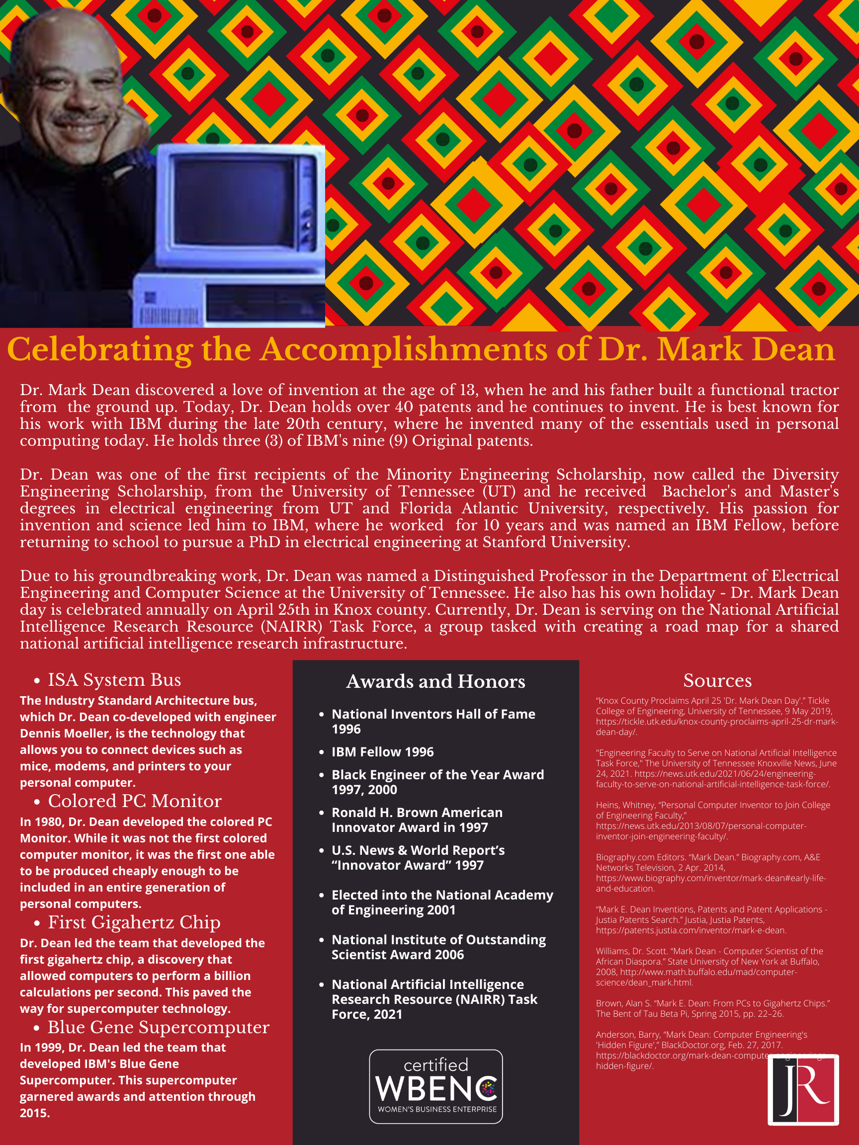 Jones Robb Black History Month Series – Dr. Mark Dean - Jones Robb